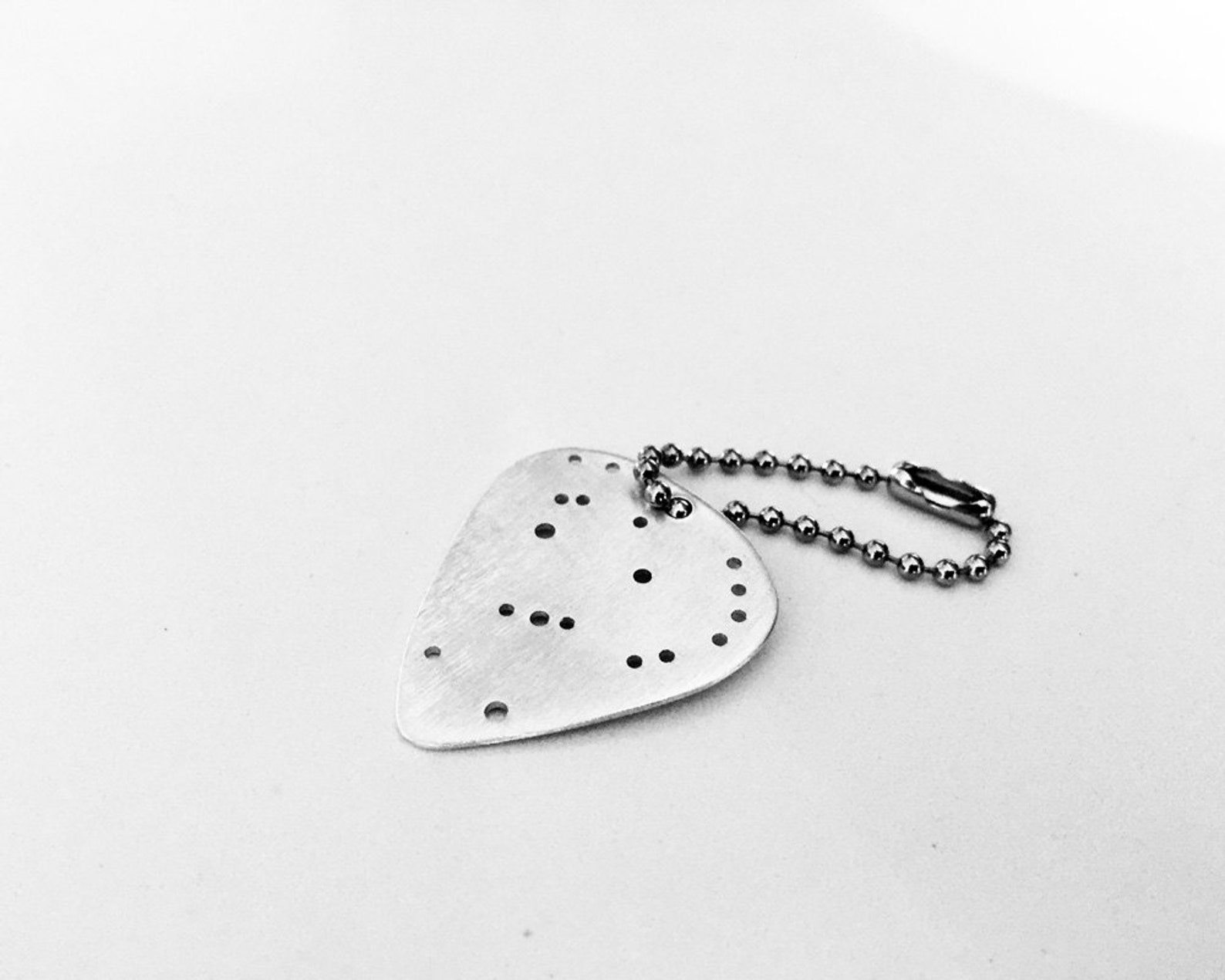Guitar Pick Key Chain Custom Constellation Silver Guitar Pick - Etsy