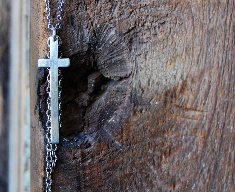 Long Skinny Rock N Roll Cross Necklace - Etsy