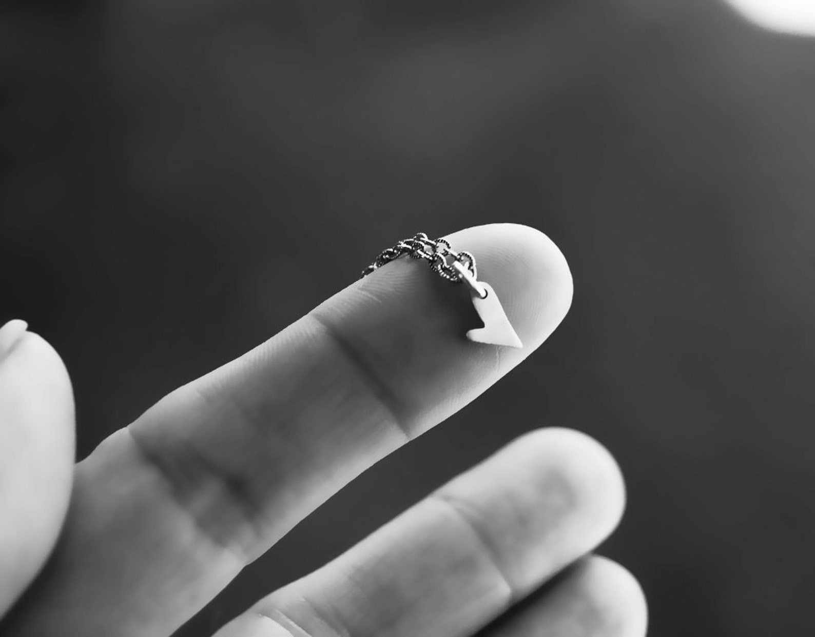 Miniature Heart Necklace- Tiny Sterling Silver Heart With Custom ...