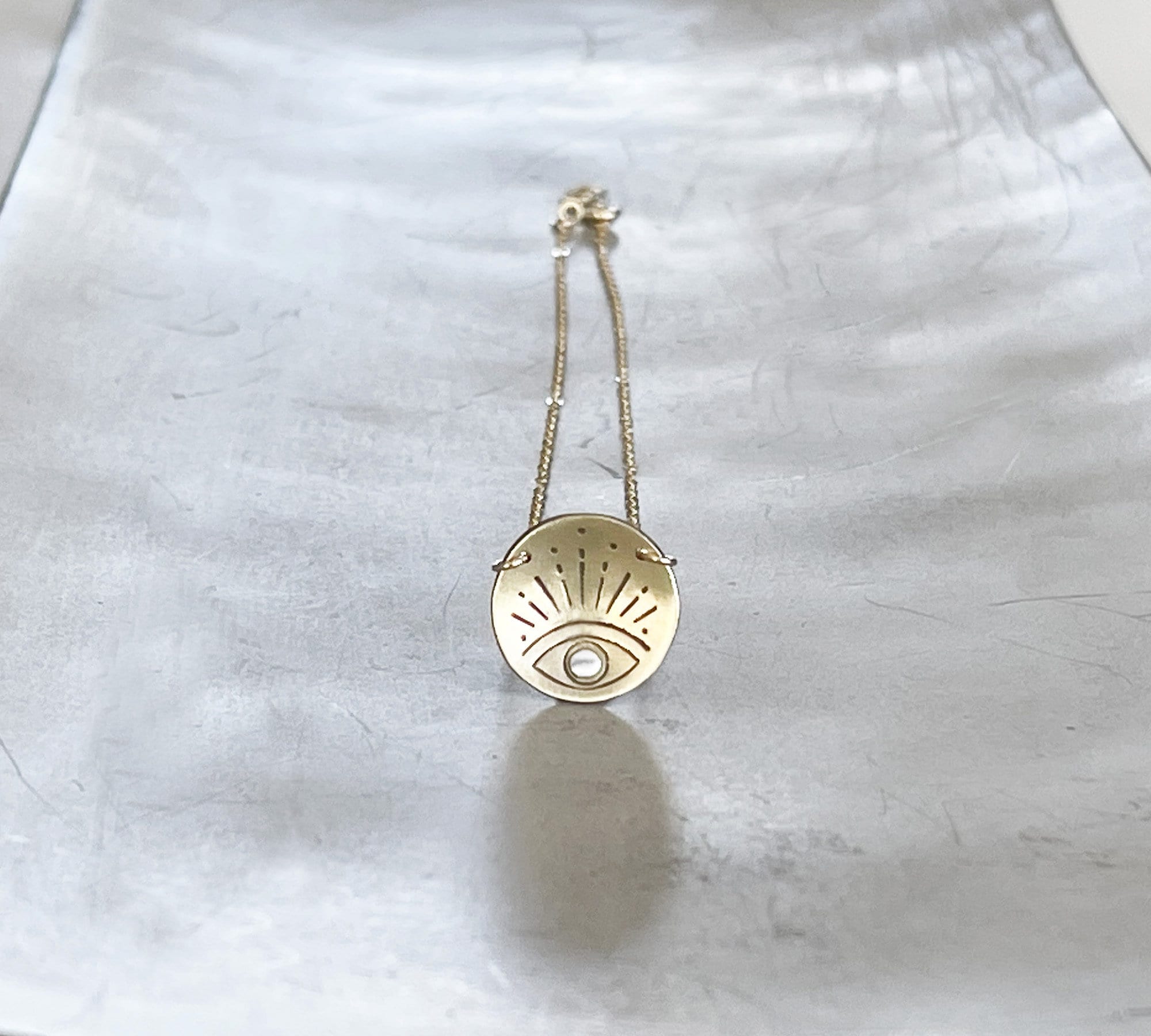 Evil Eye Protector Necklace- Third Eye Necklace- in Sterling Silver ...