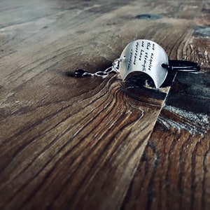 Eclipse Quote Bracelet- Handcrafted in Brushed Sterling Silver ...