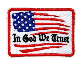 Psalm 144:1 Patch USA Flag Blessed Be the Lord Patch - 3 X 2 Inch Hook ...