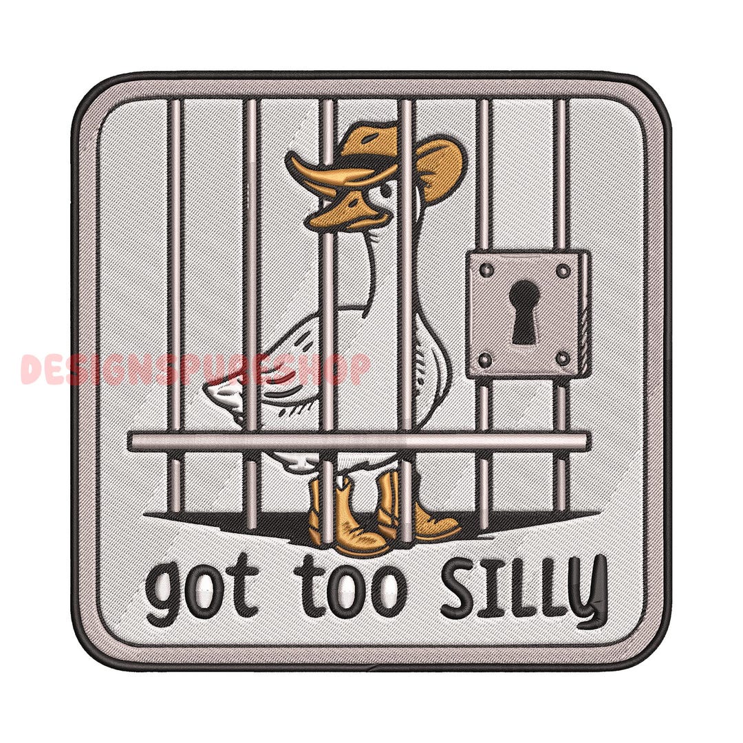 Silly Goose Cowboy Patch, 3 Inch Embroidered Meme Iron On - Etsy