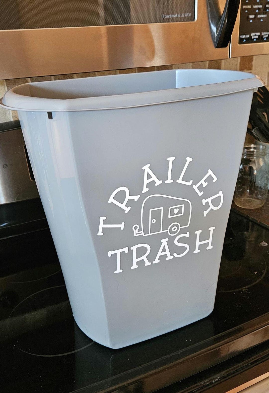 Camping Trash Can Trailer Trash Garbage Bin With Trailer Design 16x15x9 ...