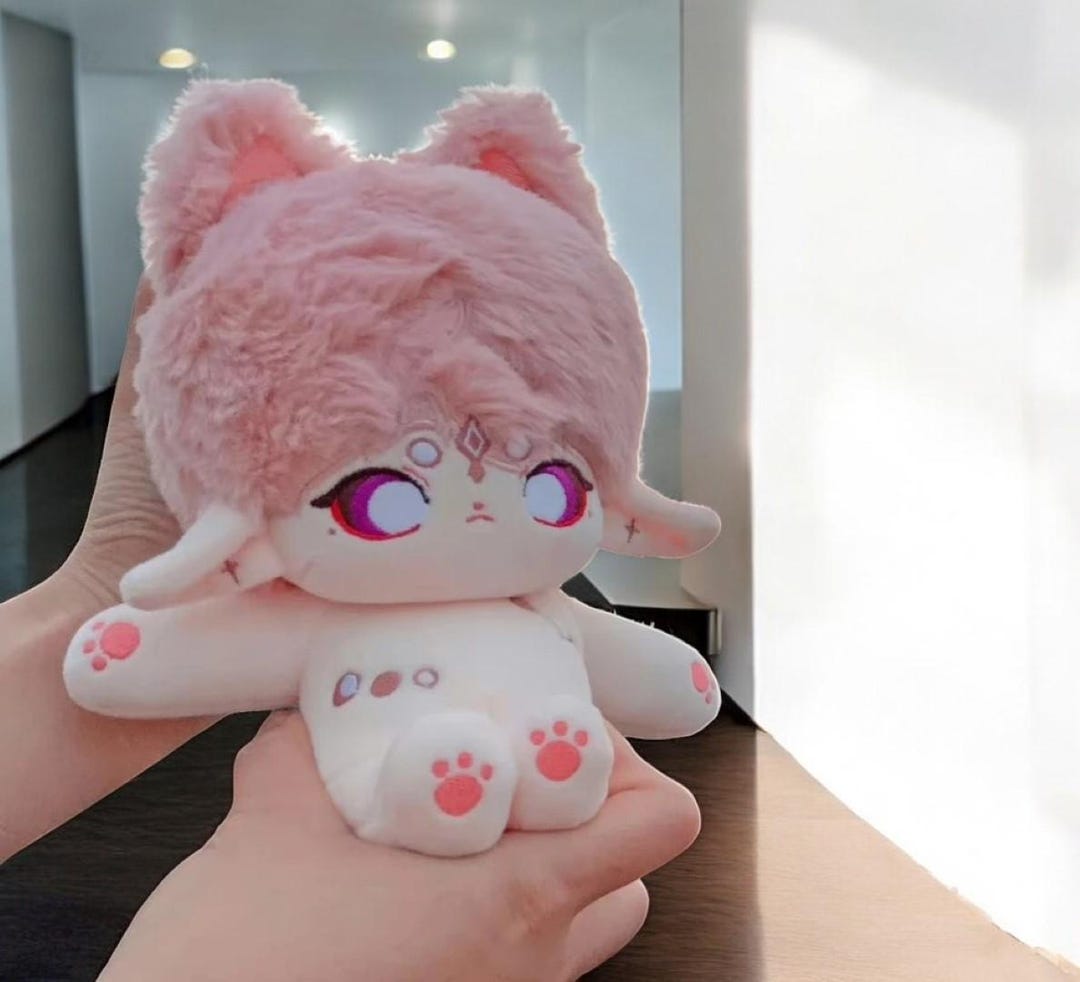 Demon Ghost Oni Monster Pink Wig Stuffed Plushie Plush 20cm Doll Only ...