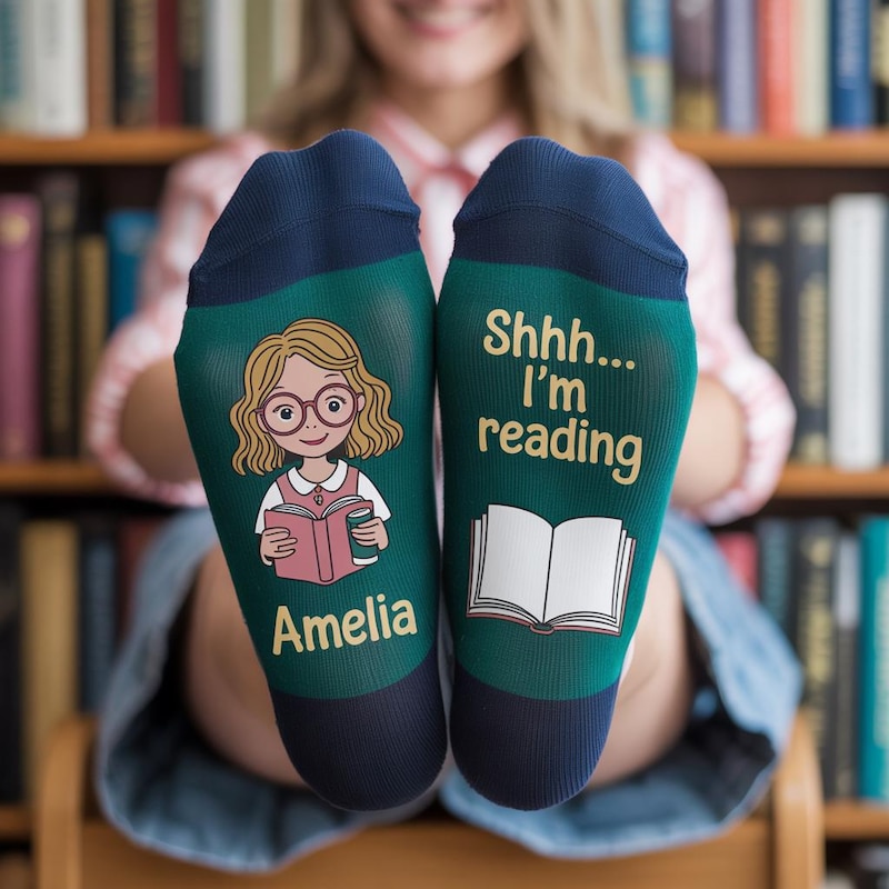 Kids Socks Reading Book - Etsy