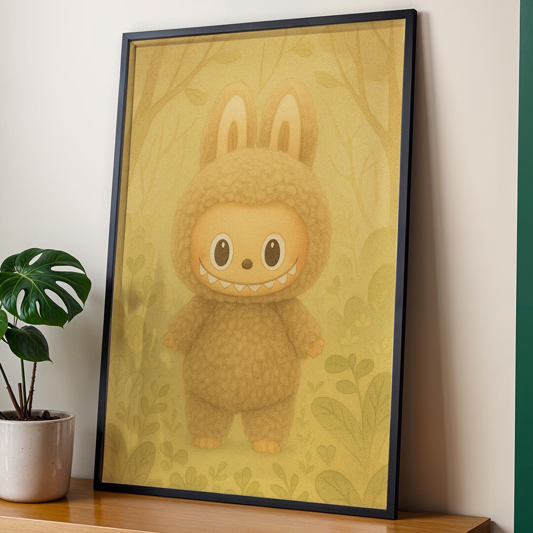 Labubu Poster - Kawaii Wall Art Print - Cute Anime Character Room Decor ...