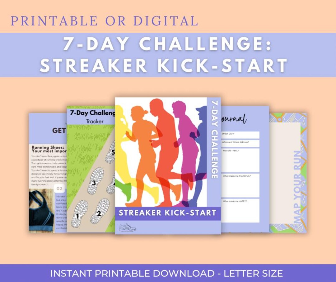 7-day Running Streak Challenge for Beginners | Printable Running ...