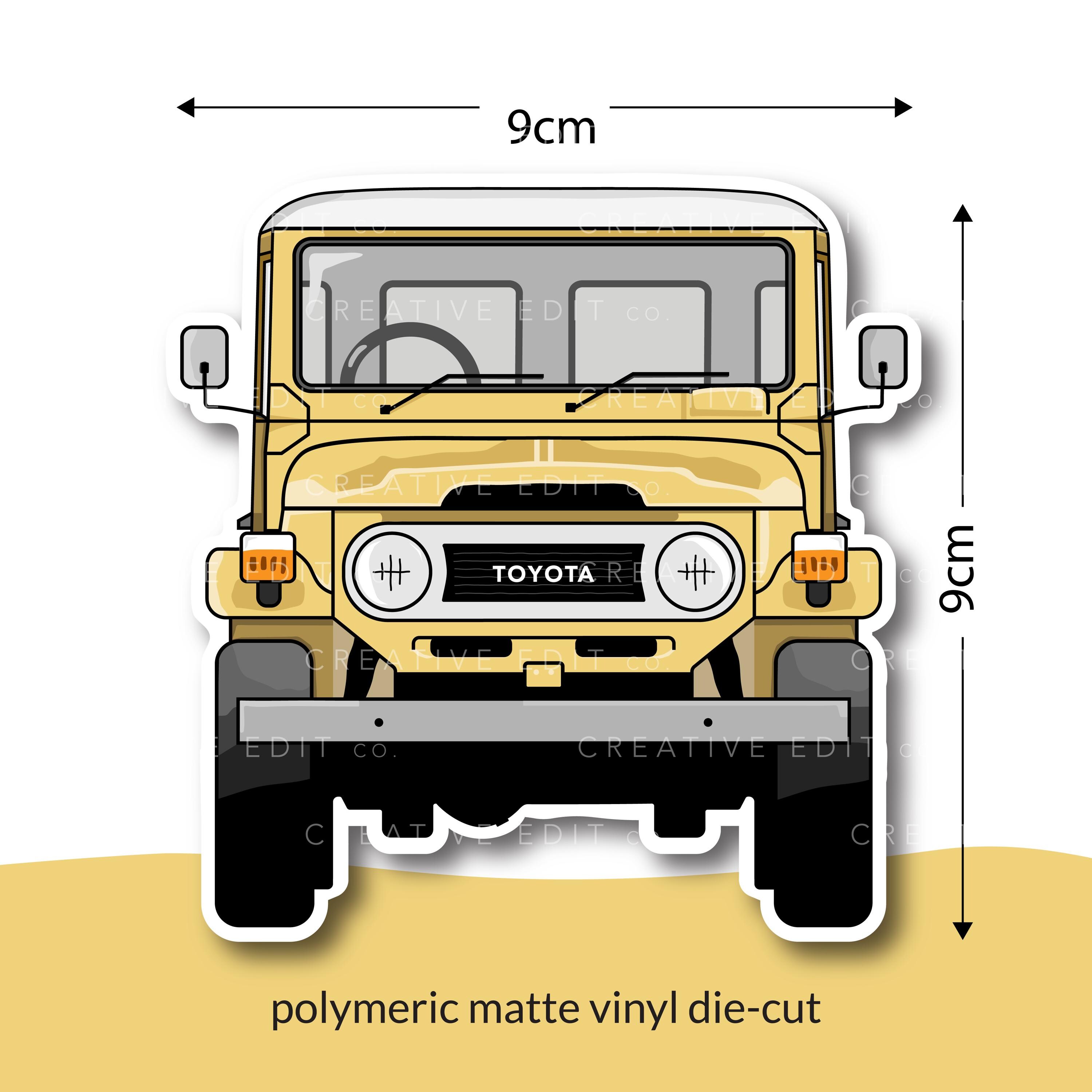 FJ40 Toyota Land Cruiser Vinyl Sticker in Yellow - Etsy