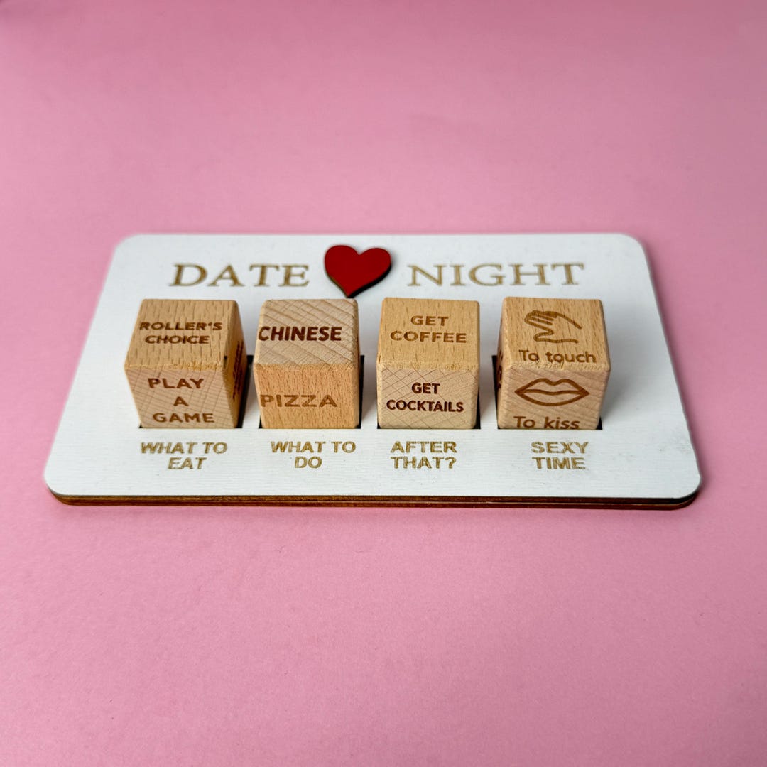 Couple Gifts, Personalised Date Dice Set-anniversary Gifts,couple Dices ...