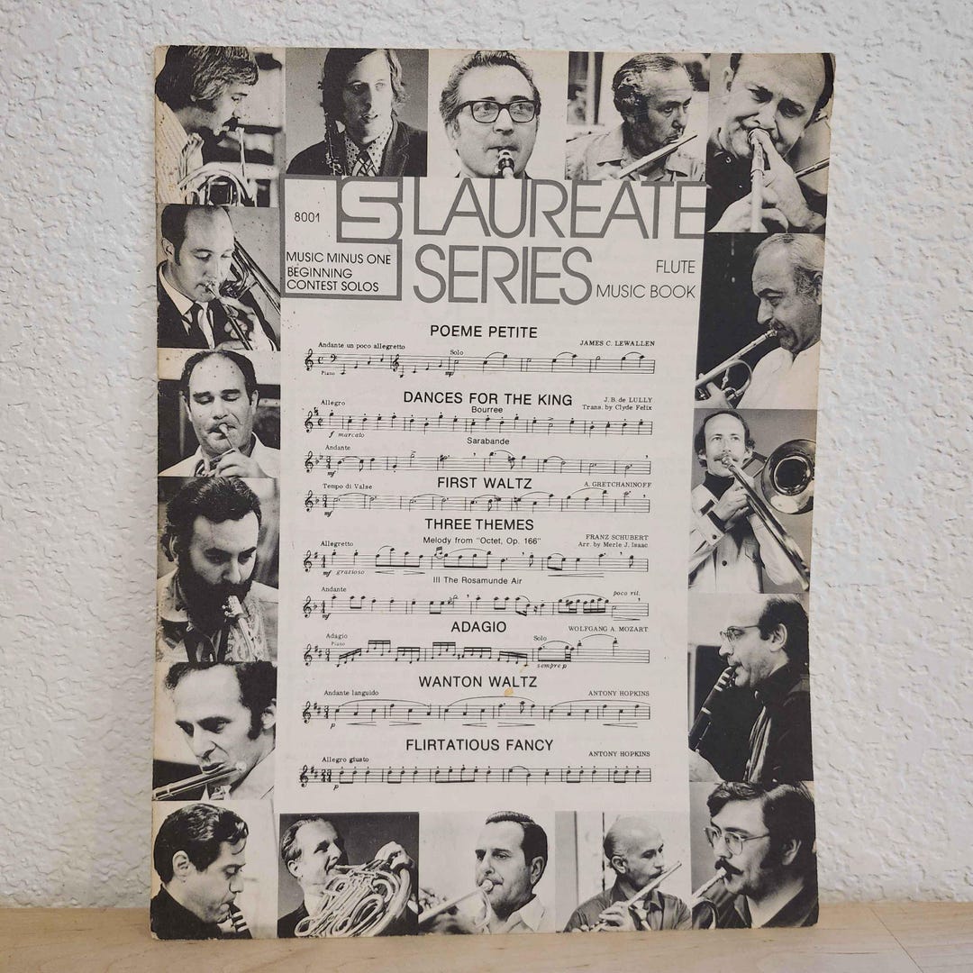 GUC Vintage 1973 S Laureate Series Flute Sheet Music Book | 1970's 70's ...