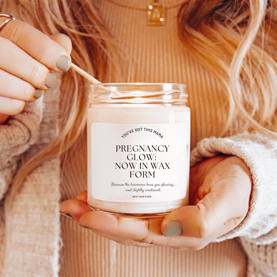 Pregnancy Glow Candle: Mom-to-be Gift, Baby Shower - Etsy