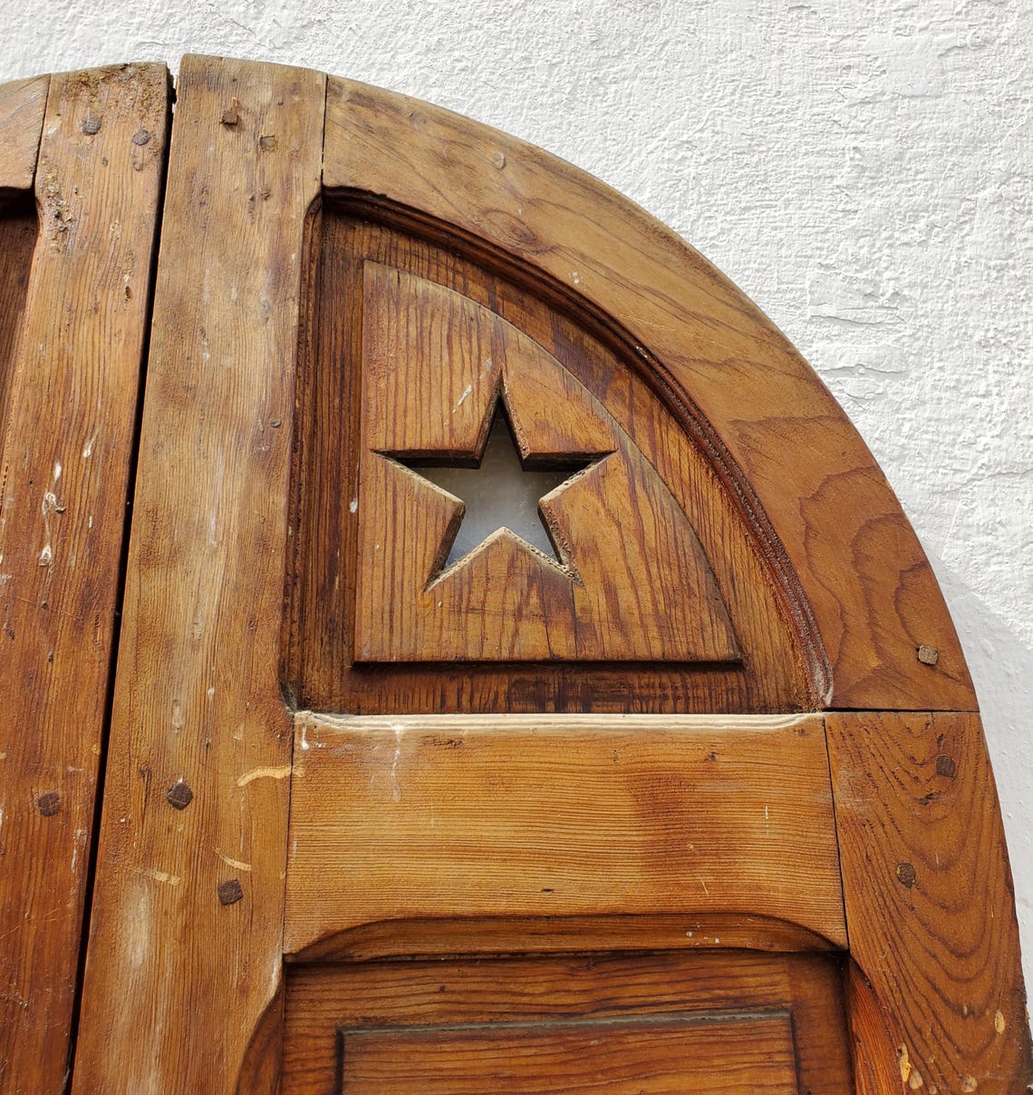 1970s Double Panel Arched Moroccan Riad Wooden Door - Etsy