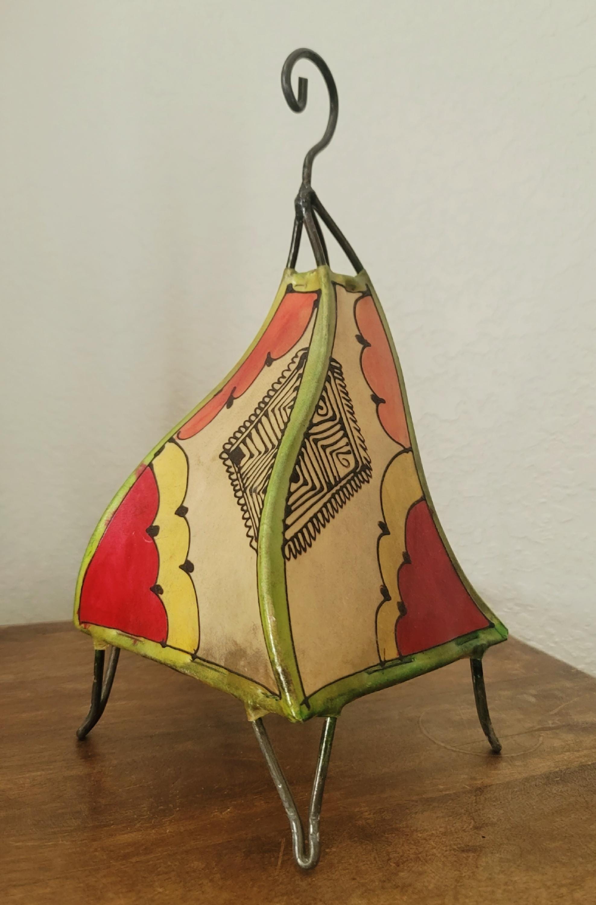14 Multicolor Moroccan Goat Skin / Henna Lamp - Etsy