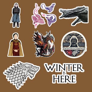 Game of Thrones Printable Stickers for Game of Throne Lovers and Gifts ...