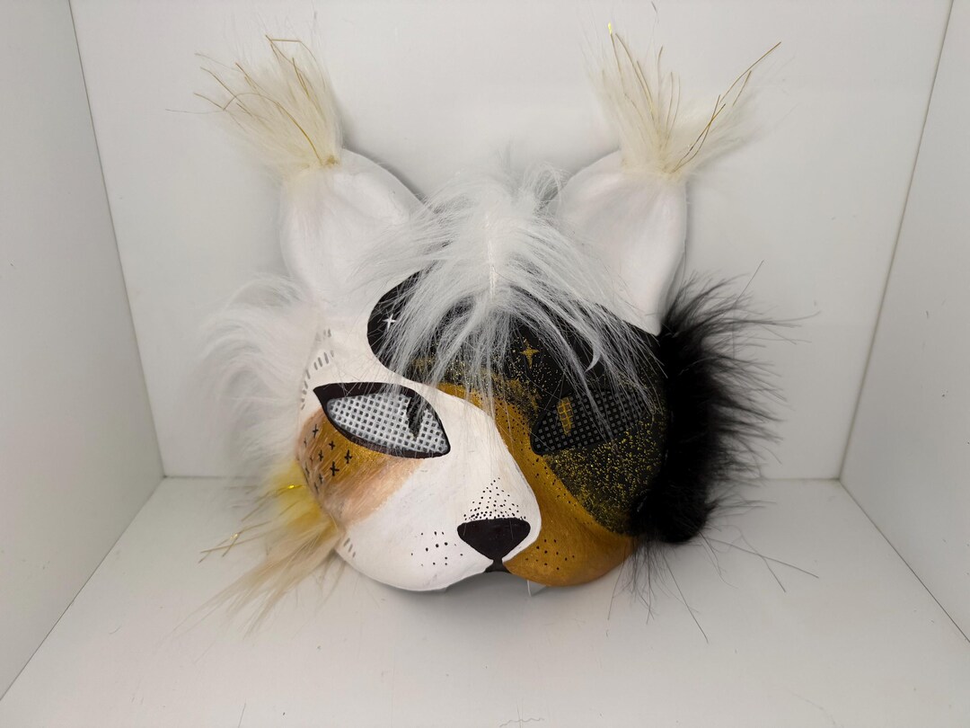 Premade Therian Midnight Sky Feline Mask - Etsy