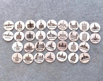 LDS Temple Matching Game - Etsy