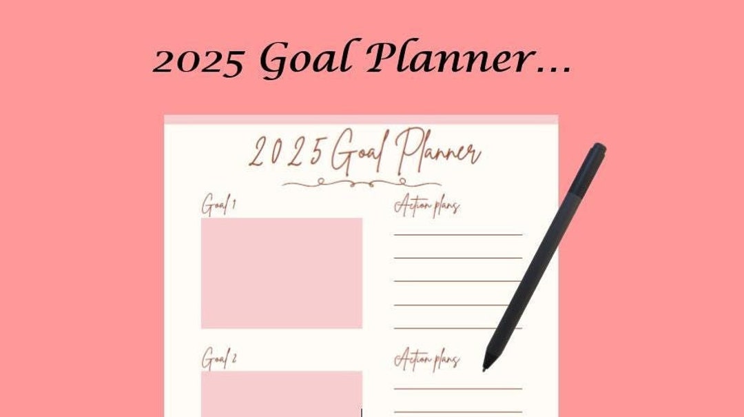 Pastel 2025 Goal Planner- Digital Download- Print/goodnotes Compatible ...