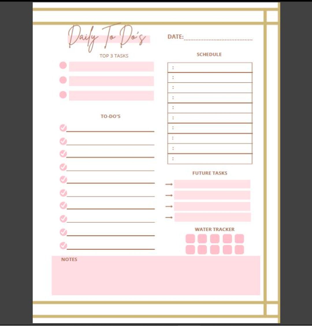 Pastel Digital to Do List- Template for Goodnotes on iPad - Etsy