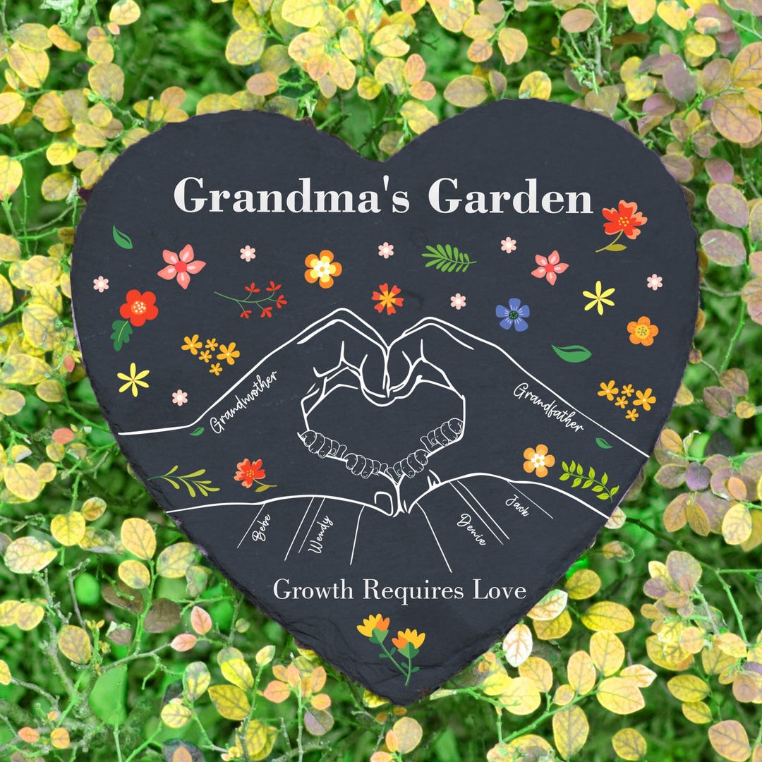 Personalized Garden Stone for Garden Gifts, Nanas Garden Decorations ...