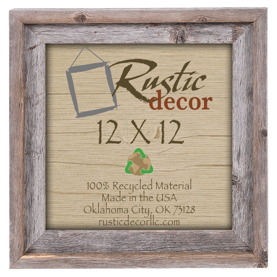 12x12 - 2" Rustic Reclaimed Barn Wood Signature Wall Frame - Etsy