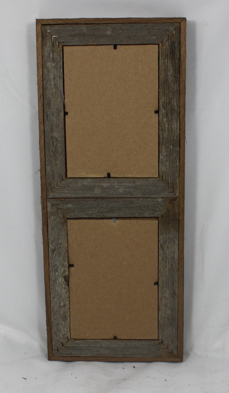 5x7 Rustic Reclaimed Barn Wood Vertical Double Opening Frame - Etsy