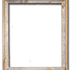 20x30 Rustic Reclaimed Barn Wood 2" Signature Open Frame (no Glass or ...