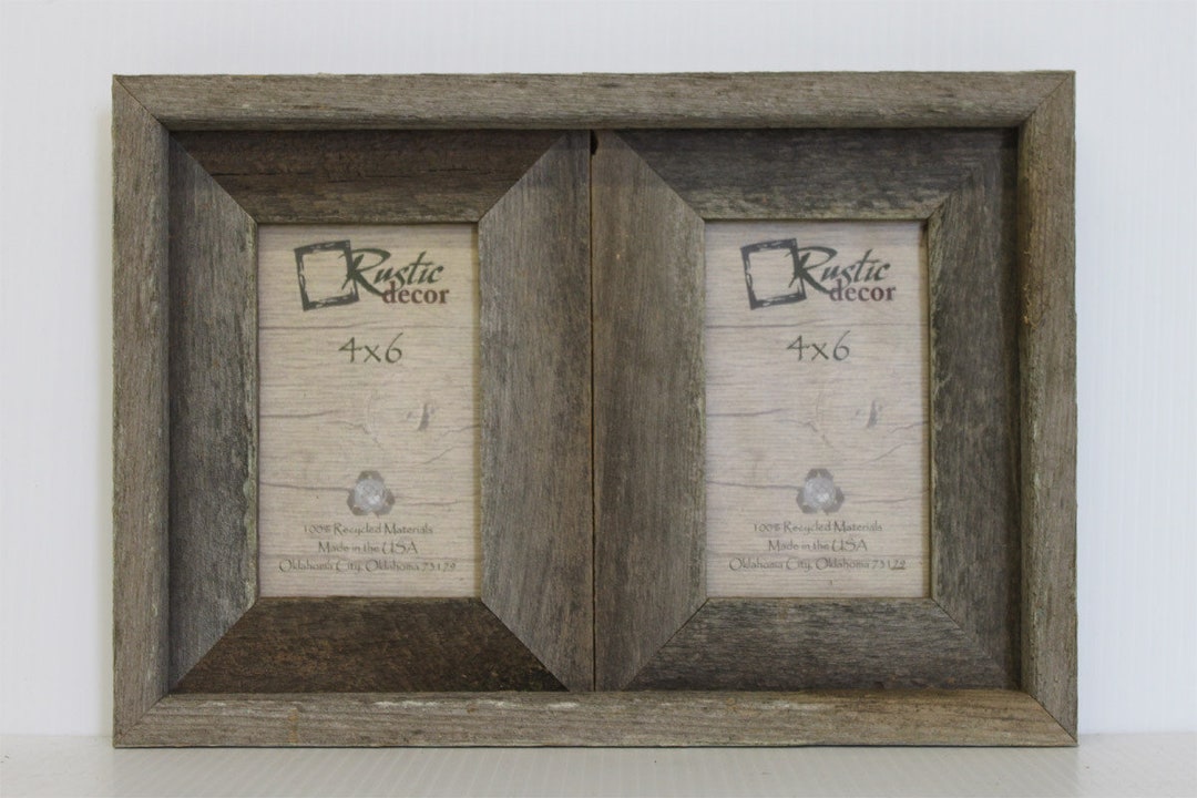 4x6 Rustic Reclaimed Barn Wood Double Opening Frame - Etsy