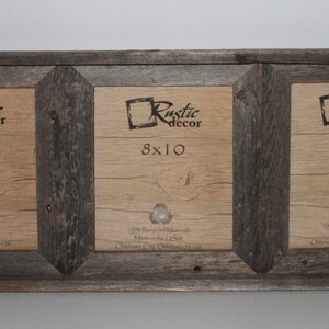 8x10 Rustic Reclaimed Barn Wood Triple Opening Frame - Etsy