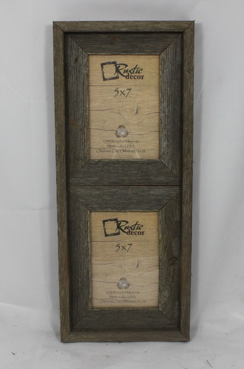 5x7 Rustic Reclaimed Barn Wood Vertical Double Opening Frame - Etsy