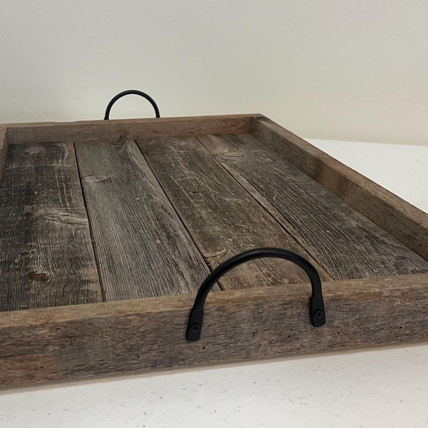 Rustic Metal Tray - Etsy