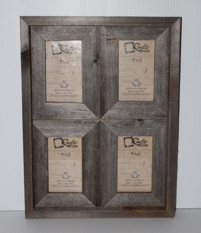 4x6 Rustic Barn Wood Window Frame holds 4x6 Pictures - Etsy