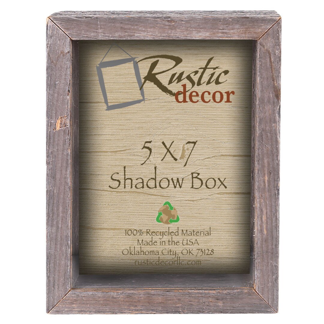 5x7 Barn Wood Collectible Shadow Box - Etsy