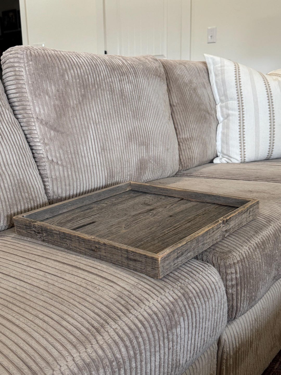 Rustic Reclaimed Barn Wood Decorative Square Tray - Etsy
