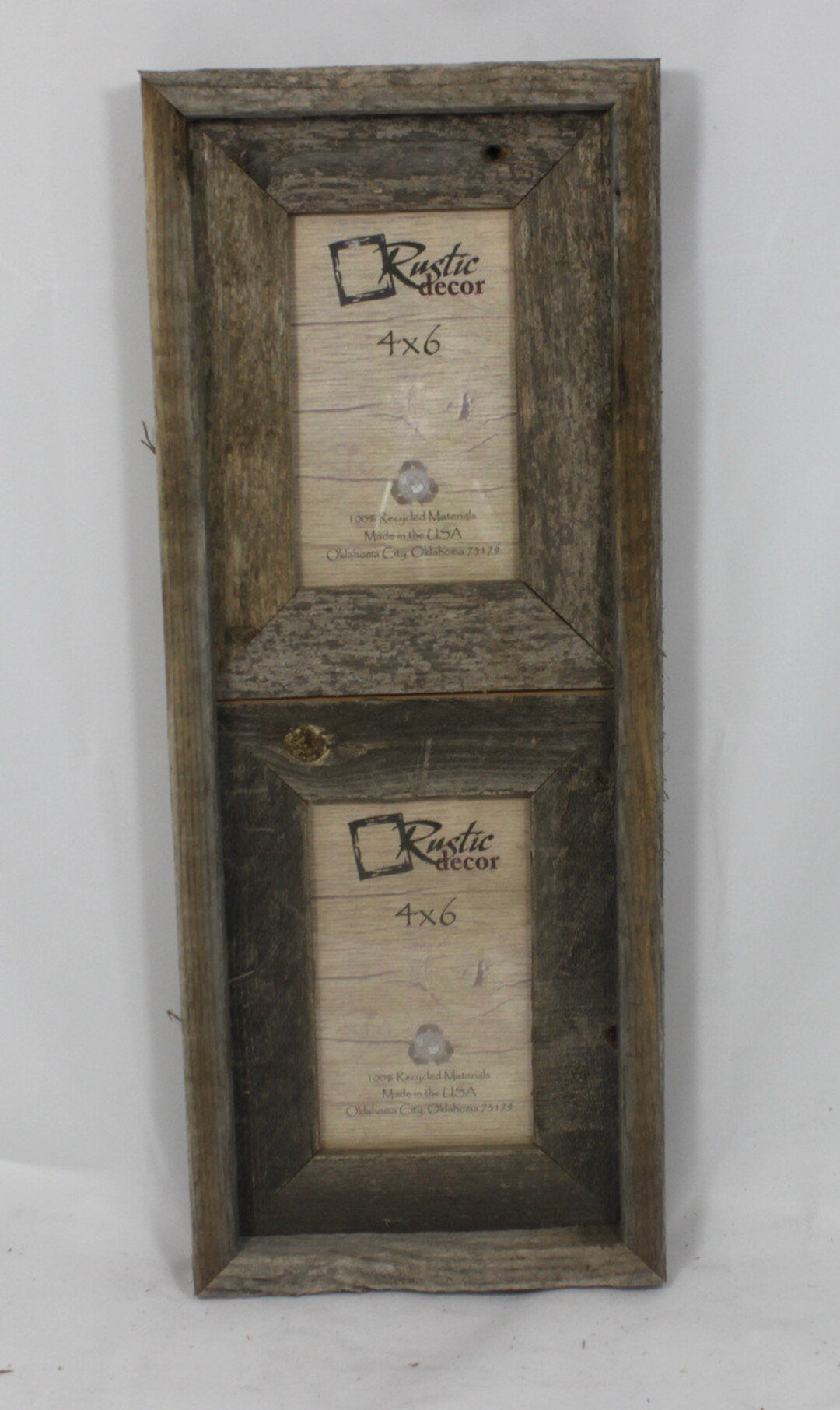 4x6 Rustic Reclaimed Barn Wood Vertical Double Opening Frame - Etsy