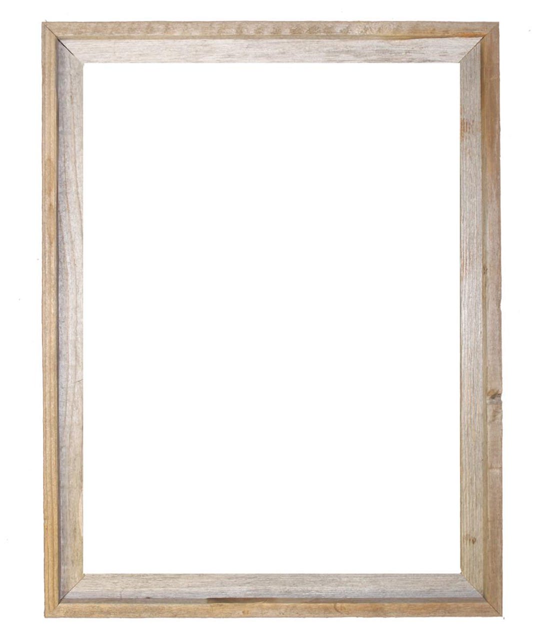 20x24 Rustic Reclaimed Barn Wood 2" Signature Open Frame (no Glass or ...