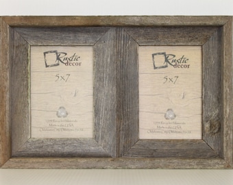 5x7 Rusted Strap Multi Collage Unfinished Weathered Rustic Barnwood ...