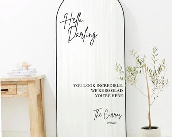 Custom Mirror Decal - Etsy