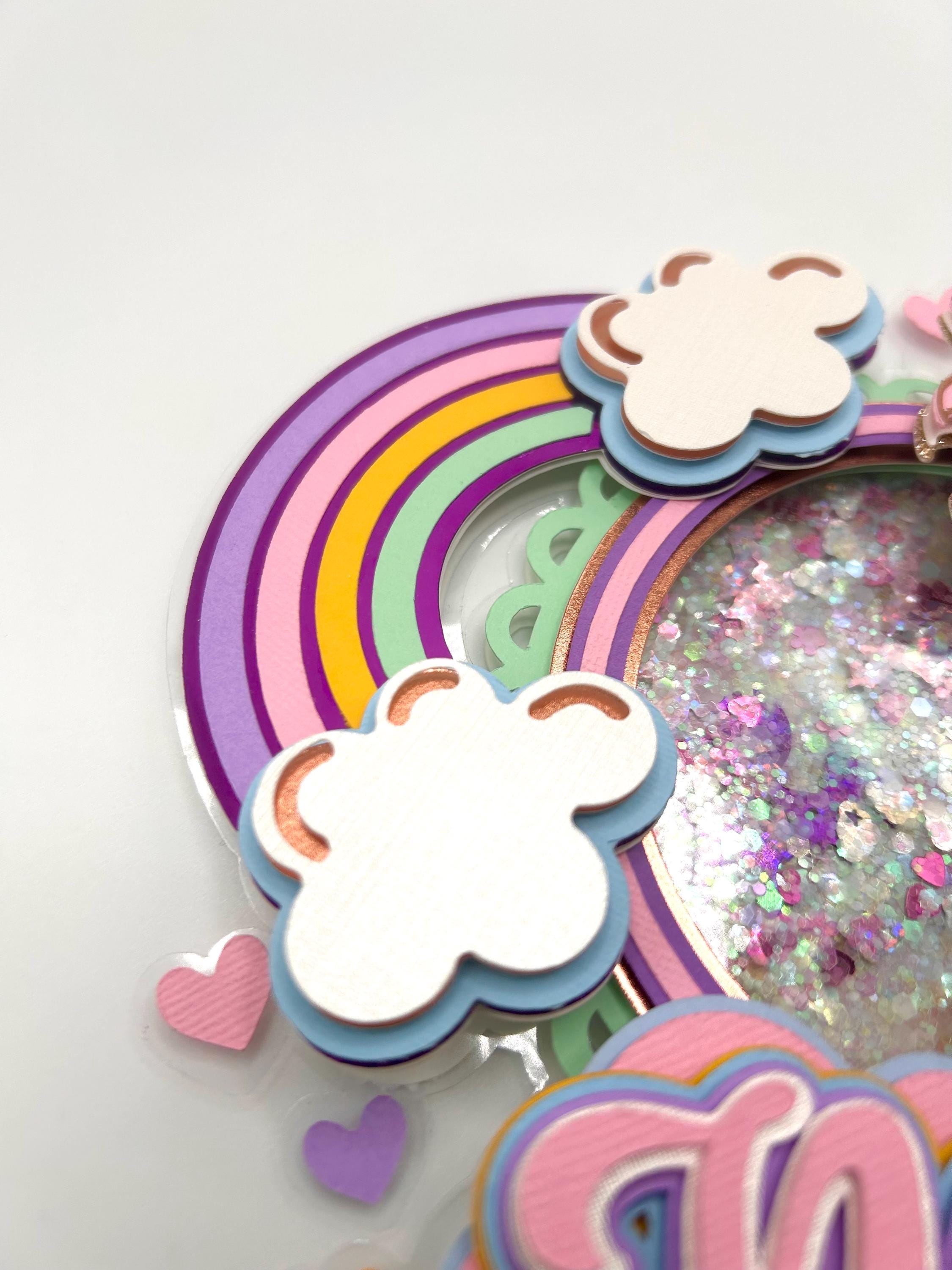 Unicorn Shaker Cake Topper - Etsy