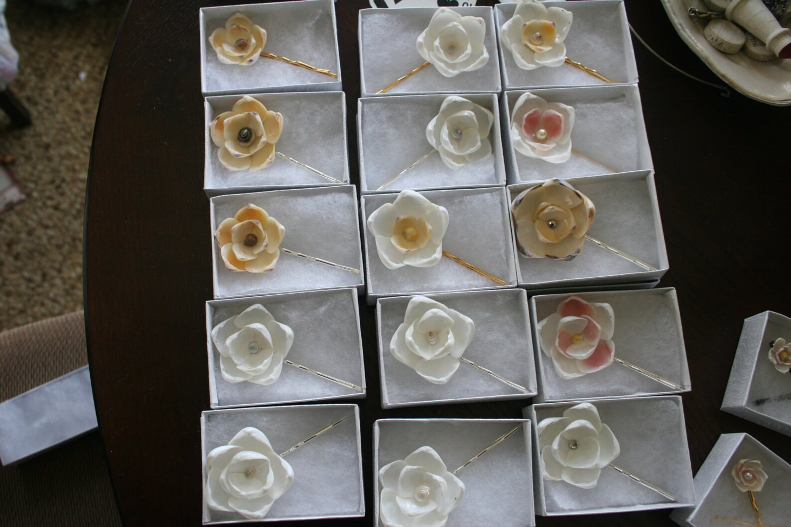 Custom SHELL Flower Accessory... You Design It I Create It - Etsy