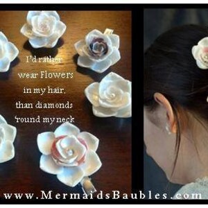 Custom SHELL Flower Accessory... You Design It I Create It - Etsy