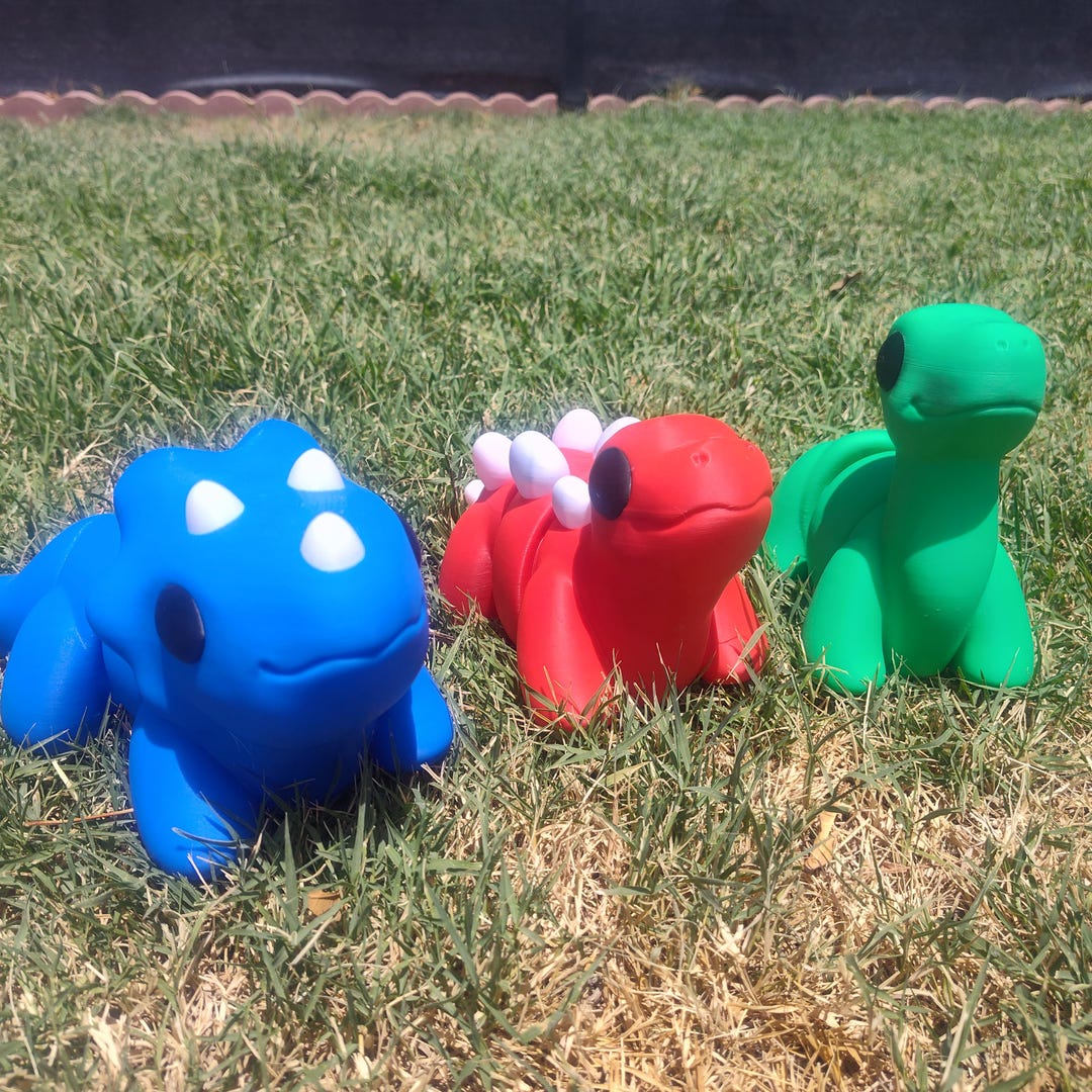 Wiggly Dinosaurs! 3D Printed Articulated Toy - Etsy