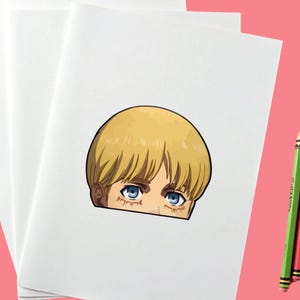 Armin Peeker Sticker – Attack on Titan AOT Anime Sticker for Laptop ...