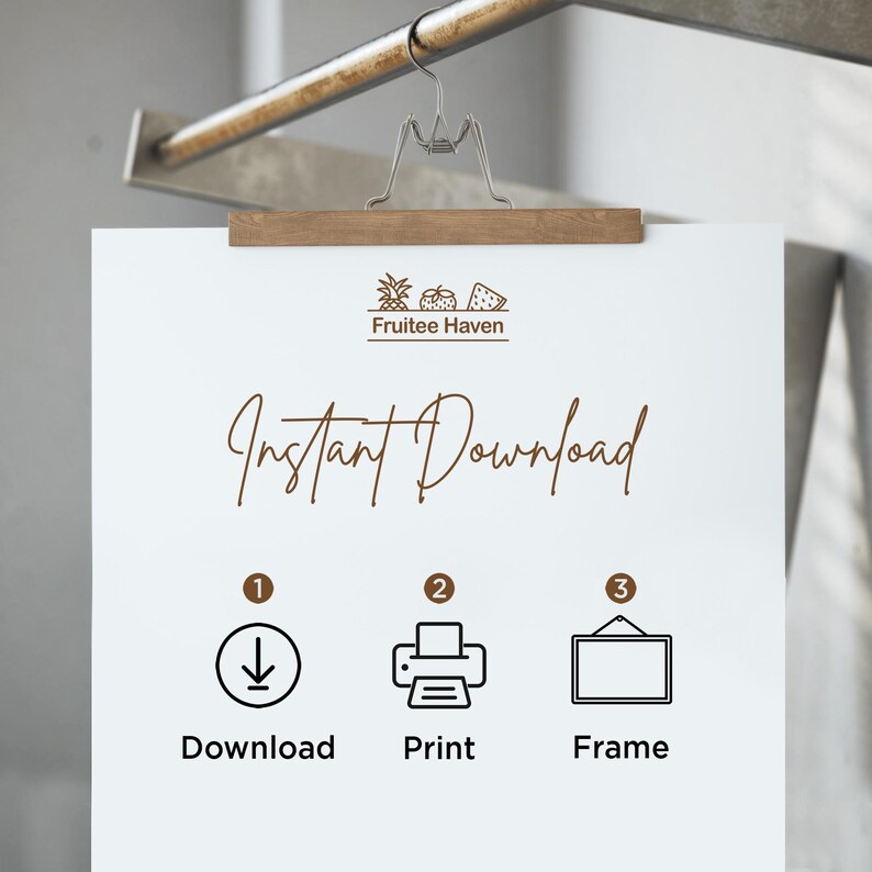 Pineapple Fruit One Line Art Drawing Print: Modern Minimalist Wall ...