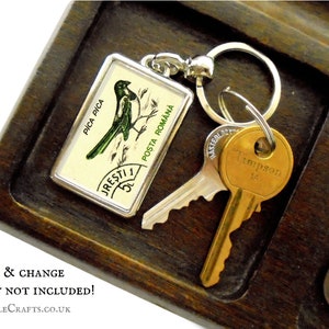 Barn Swallow Keyring Made With Retro Postal Stamp | Garden Bird ...