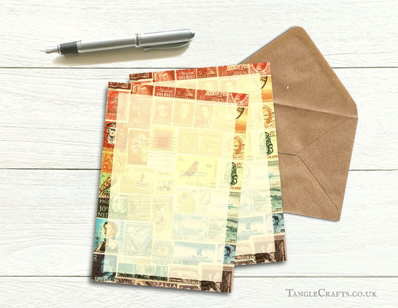 Letter Writing Continuation Sheets for Long Letter Penpal • Abstract ...