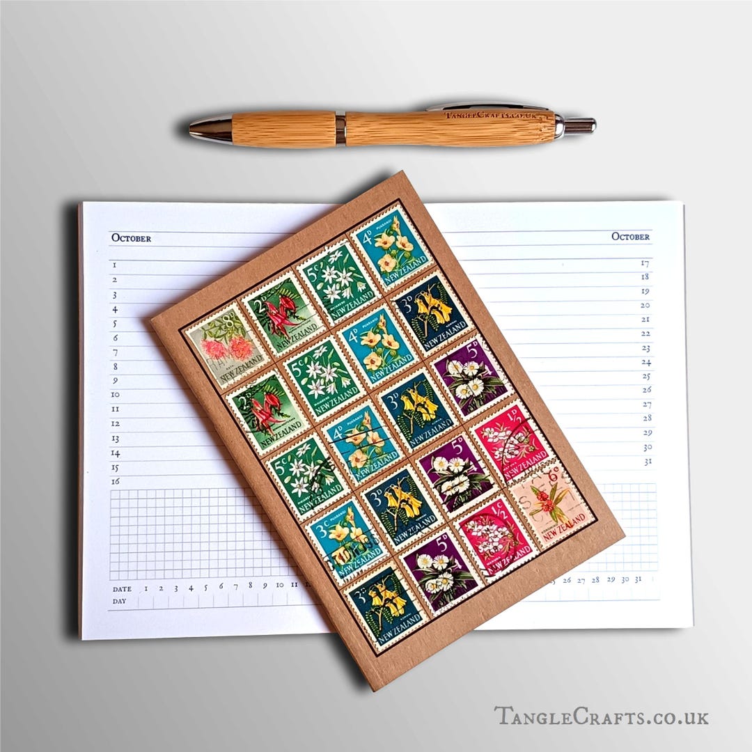 New Zealand Flowers Diary, Any Year Layout With Optional 2026 Label Set ...