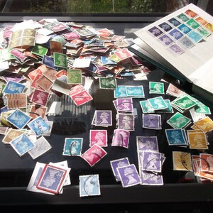 Abstract Stamp Art, Multicolour Wall Art | Framed Upcycled Postage ...