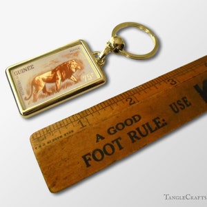 Bulk Set of Postage Stamp Keyrings | Mixed Designs & Themes, Vintage ...