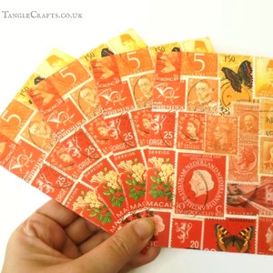 Mixed Design Card Set - Tonal Postage Stamp Notecards | Printed Front ...
